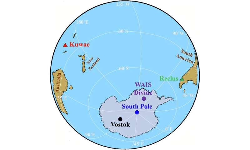 Antarctic ice reveals two volcanoes erupting simultaneously may have ...