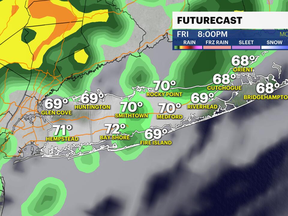 Mostly sunny and warm Thursday, chance for Friday evening storms
