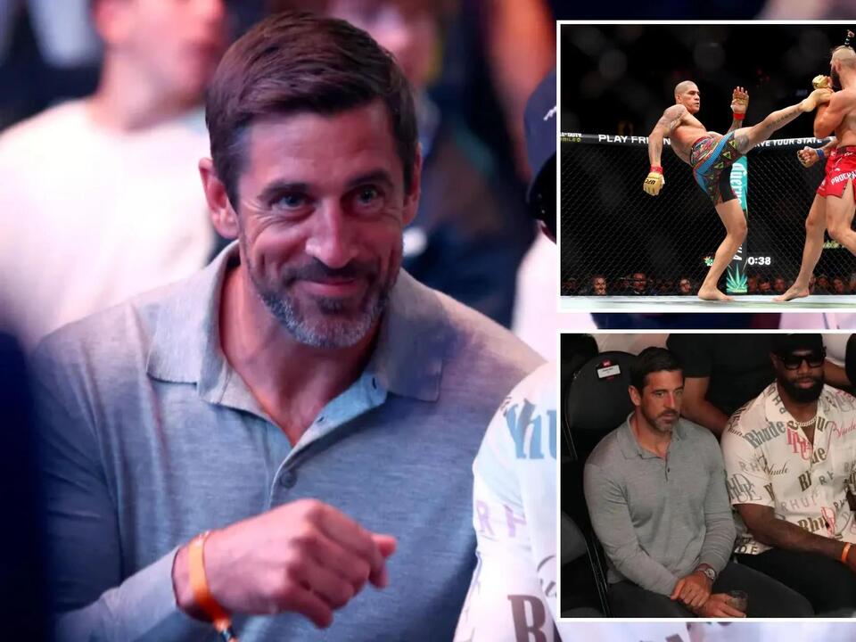 Aaron Rodgers attends UFC 303 in first public appearance since ditching ...