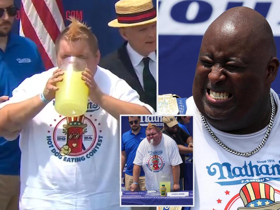 Disgusting moment Nathan’s contestant projectile barfs all over stage