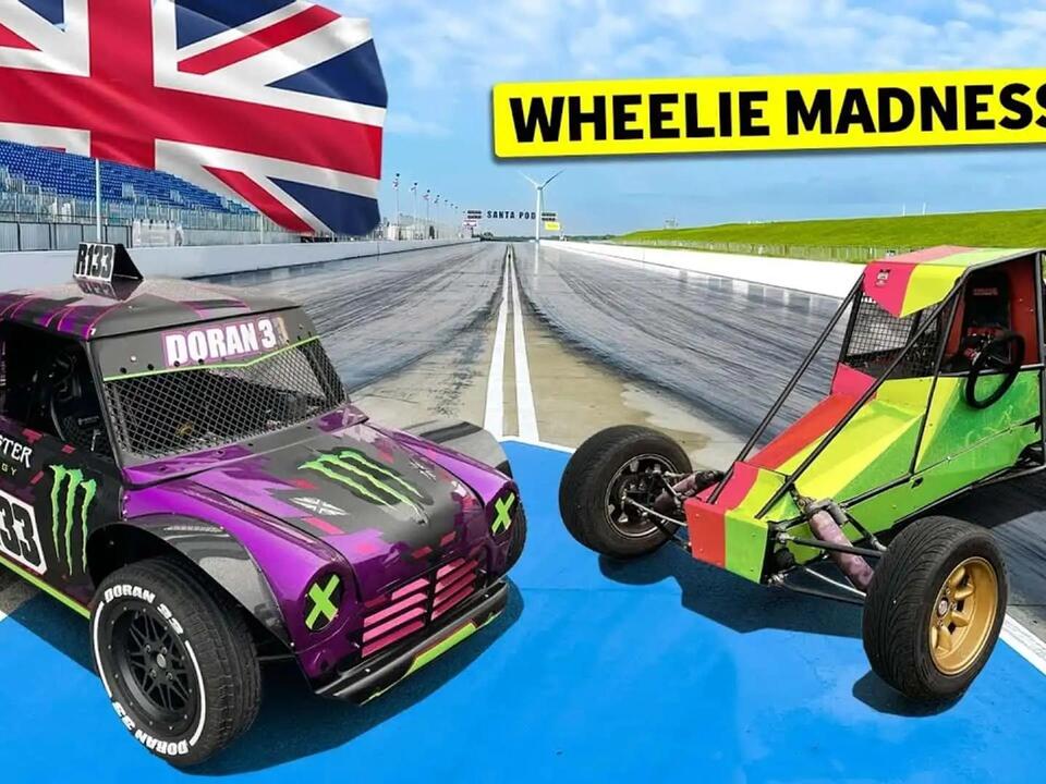 You Have to Watch a Twin Hayabusa-Swapped Mini Drag Race a Cross Kart