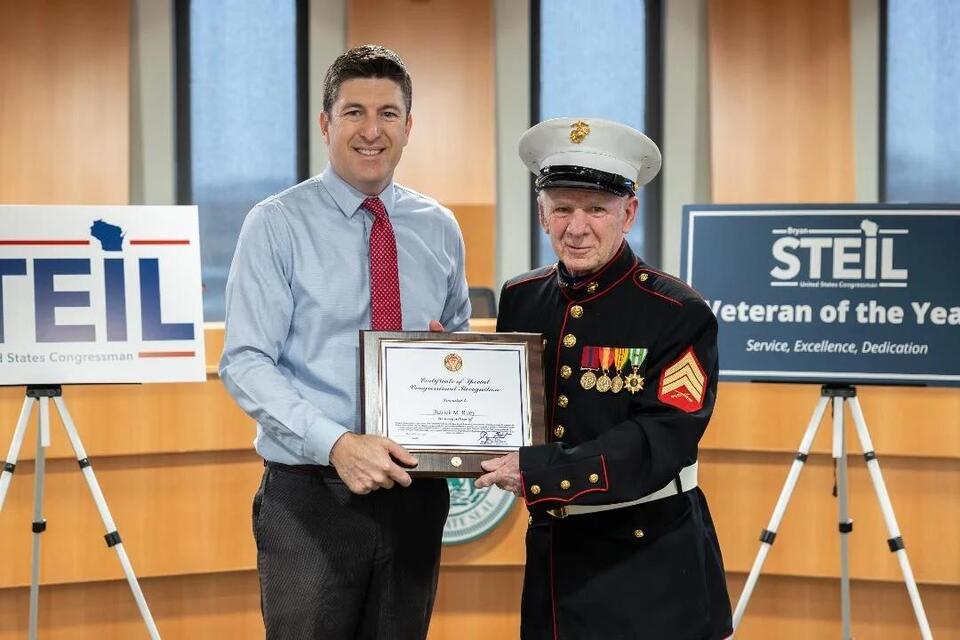 'So involved in the veterans' community.' Pat Riley, of Janesville, is ...