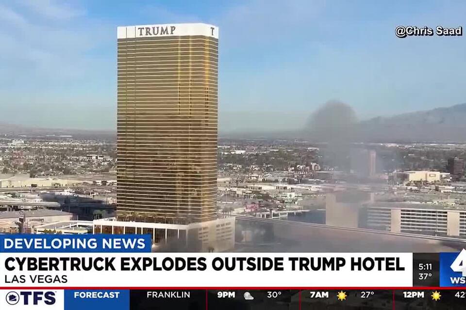 Cybertruck explodes outside Trump hotel - NewsBreak