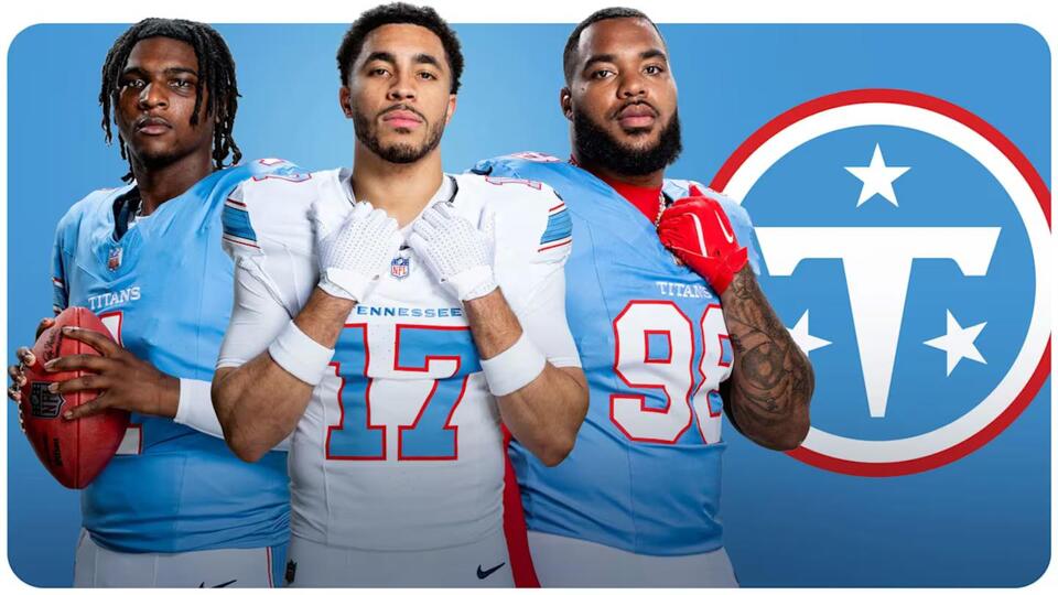 Titans unveil new uniforms, updated logo - NewsBreak