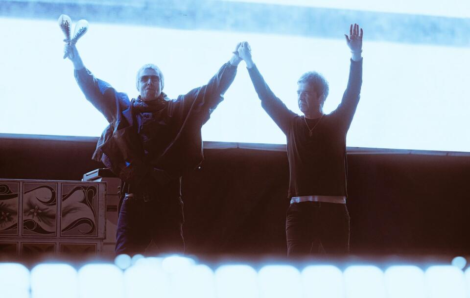 Noel and Liam Gallagher gifted Lech Poznań kit to celebrate dance on ...