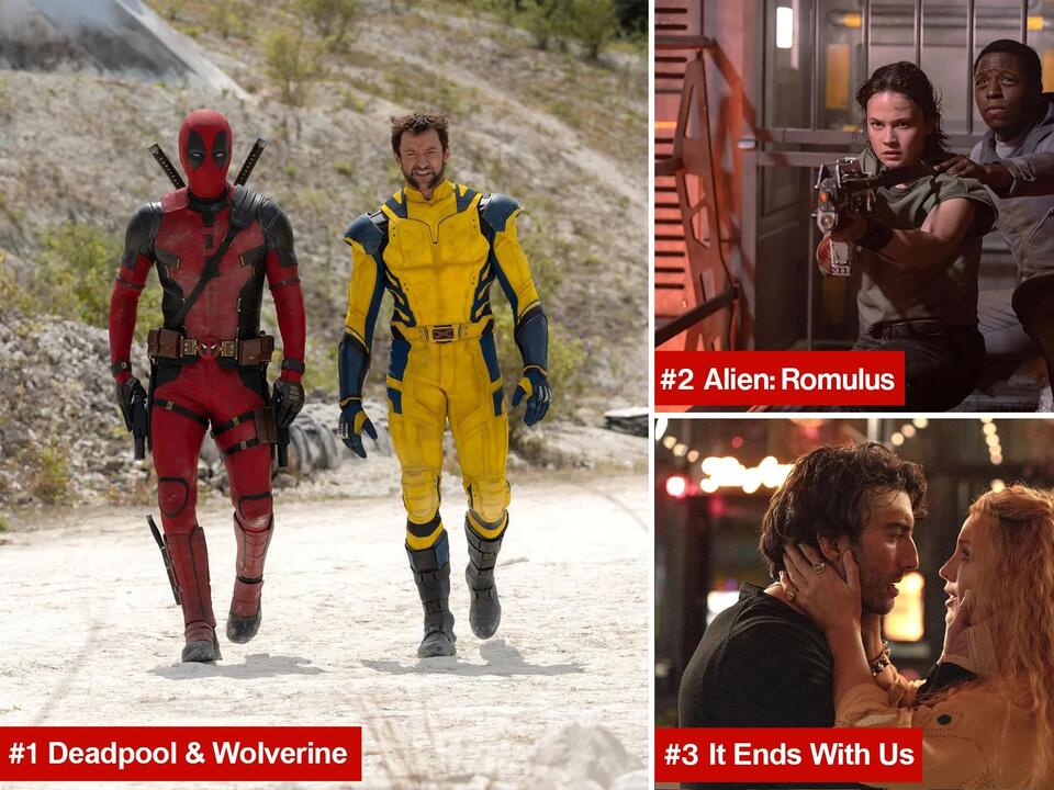 ‘Deadpool & Wolverine’ claws its way back to No. 1 beating out ‘Alien: Romulus’