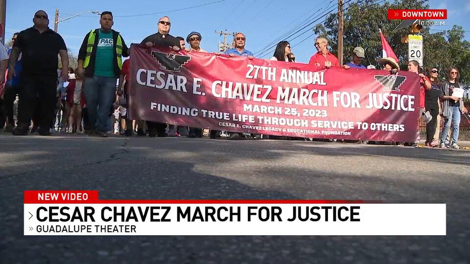 Hundreds take part in the 27th annual Cesar Chavez March for Justice ...