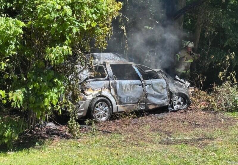 Vehicle Fire Following Crash Sends Driver To Hospital In Dickson County ...