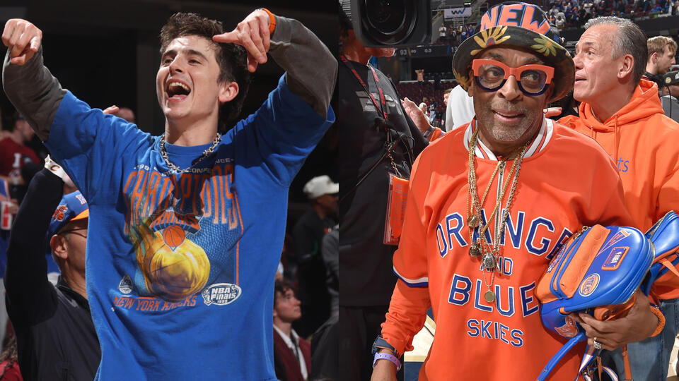 Knicks Superfans Timothée Chalamet, Spike Lee, and More Celebrate Team ...