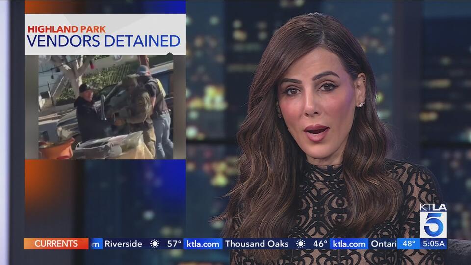 Woman survives fiery crash after car plunges 40 feet onto Los Angeles ...