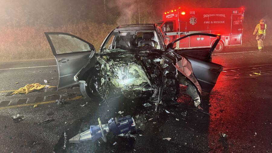 Highway 2 reopened after multi-fatal car crash blocked both directions - NewsBreak