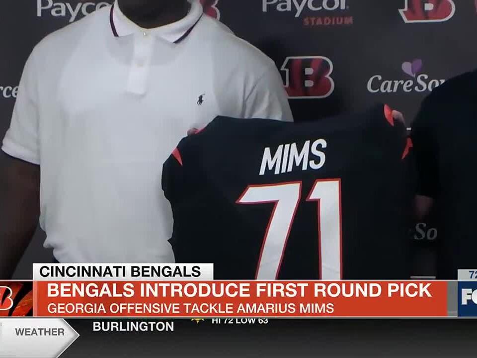 Bengals introduce first round pick Amarius Mims