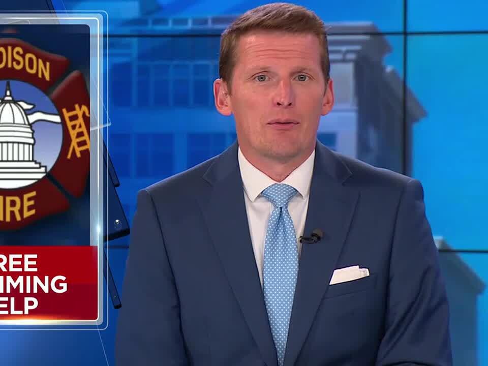 Firefighters save man stranded on roof trying to trim trees on Madison ...