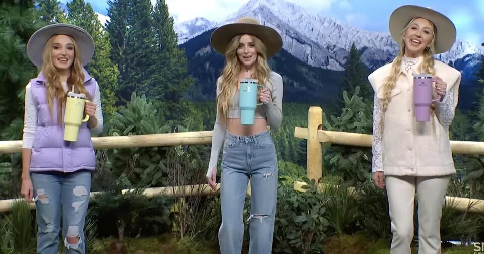 Dakota Johnson hilariously addresses the Stanley cup craze on ‘SNL’ in ...
