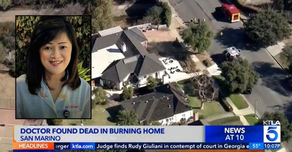 Doctor who had prenup with husband revoked is found dead in house fire ...
