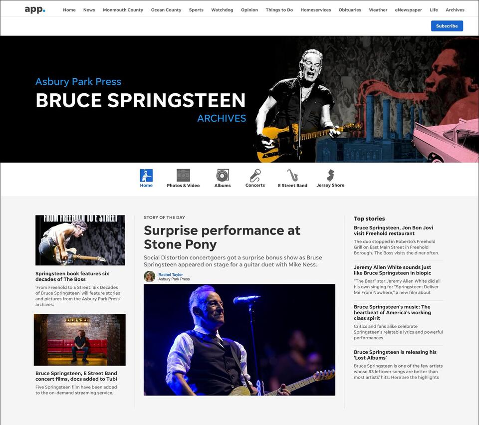 New Bruce Springsteen archive celebrates rock icon's career with rare ...