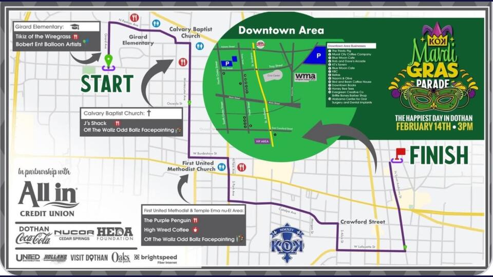 2026 Krewe of Kolosse Mardi Gras Parade Route Map Released - NewsBreak