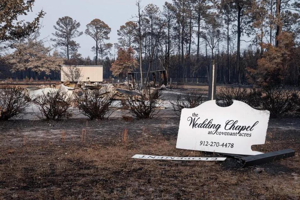 Brantley County wildfire victims await federal aid as damage assessment ...