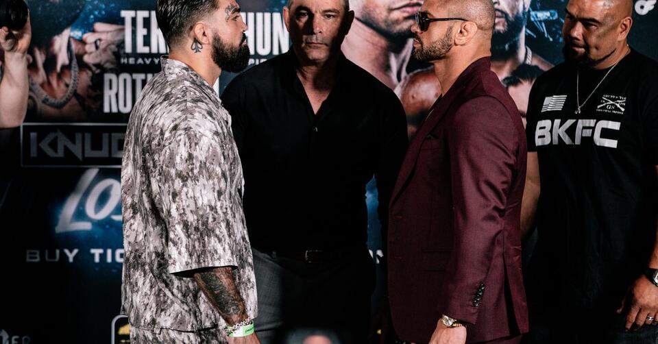 Watch Mike Perry, Thiago Alves engage in tense faceoff ahead of BKFC ...
