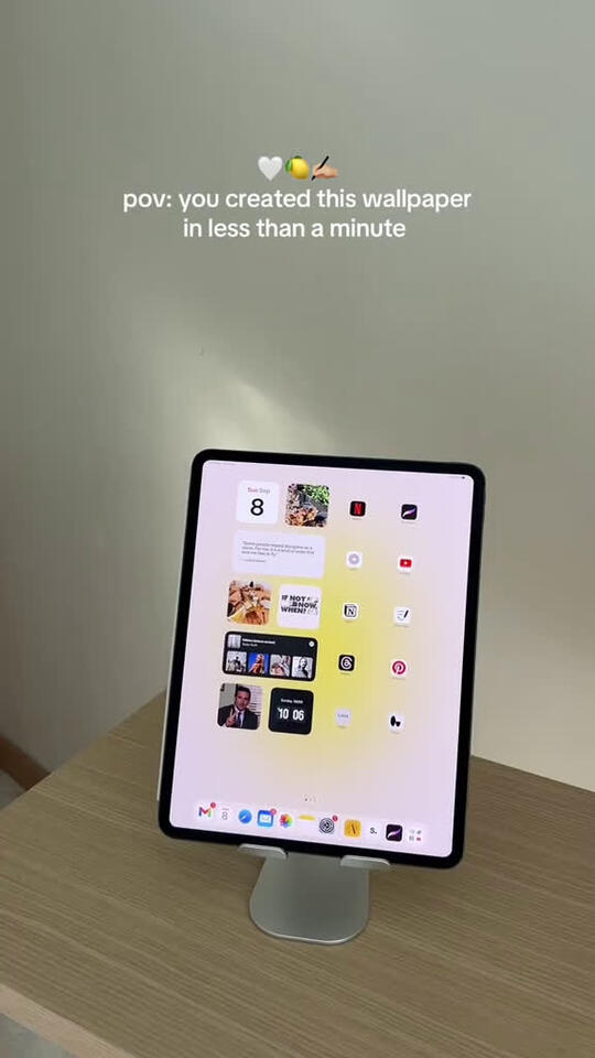 making wallpapers on @Procreate >> 💛📱 #wallpaper #ipad #tutorial # ...