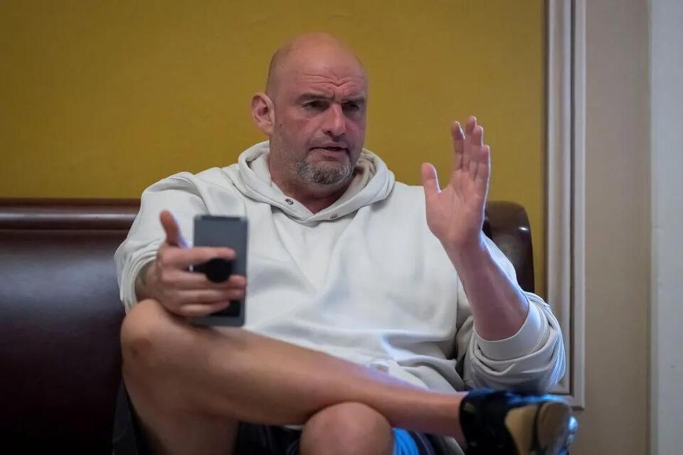 Fetterman released from hospital after fall outside his Pennsylvania ...