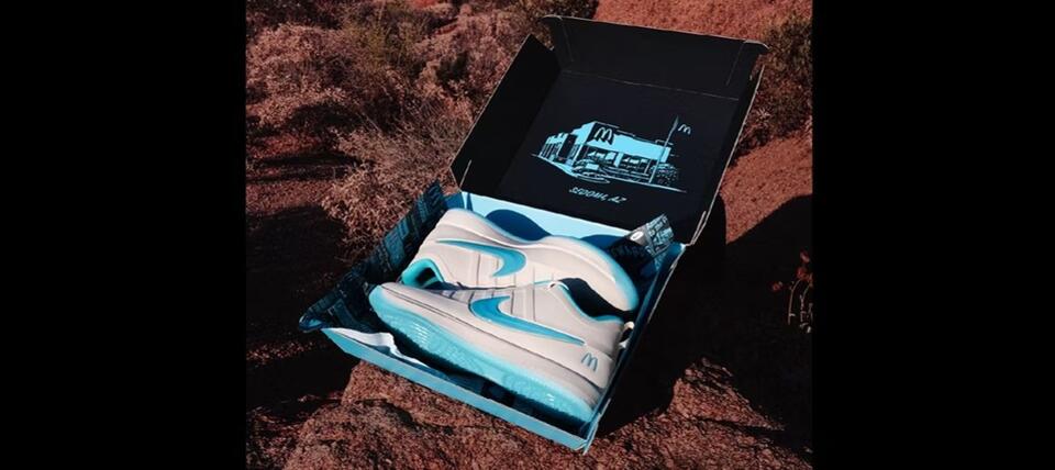 Why the McDonald's logo is blue on Nike's new shoes - NewsBreak