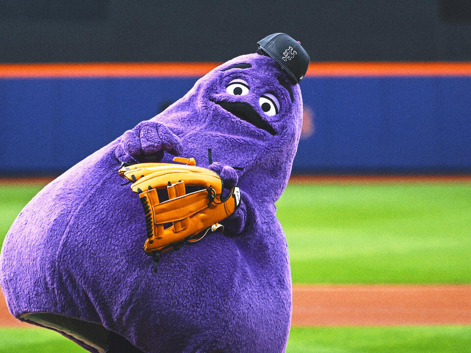 'The Grimace Effect': Mets are 7-0 since McDonald's mascot's ceremonial ...