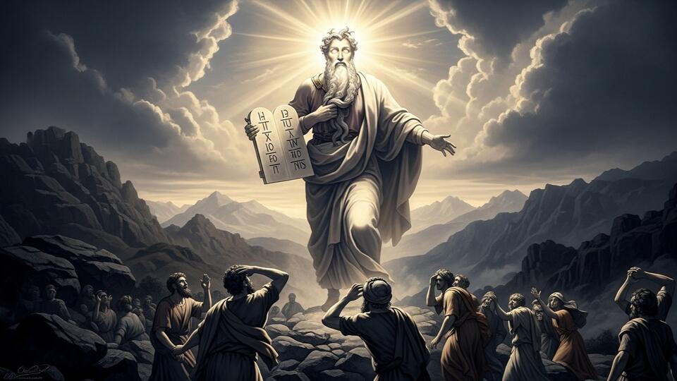 Why does Michelangelo's famous statue of Moses have goat horns? (Exodus ...