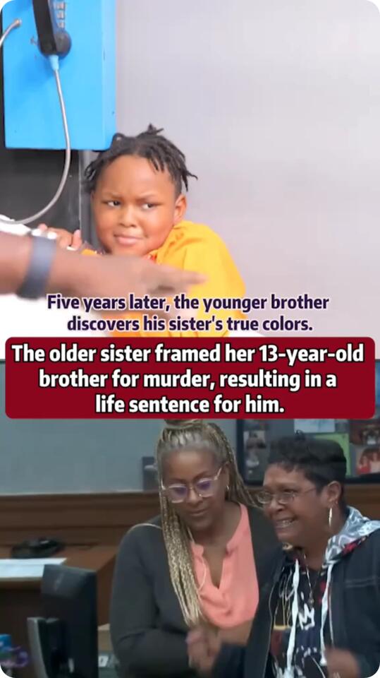 The older sister framed her 13 year old brother for murder, resulting in a life sentence for him ...