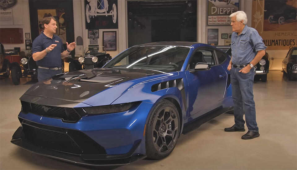 Jay Leno Drives and Takes Delivery of his new Ford Mustang GTD – Video ...