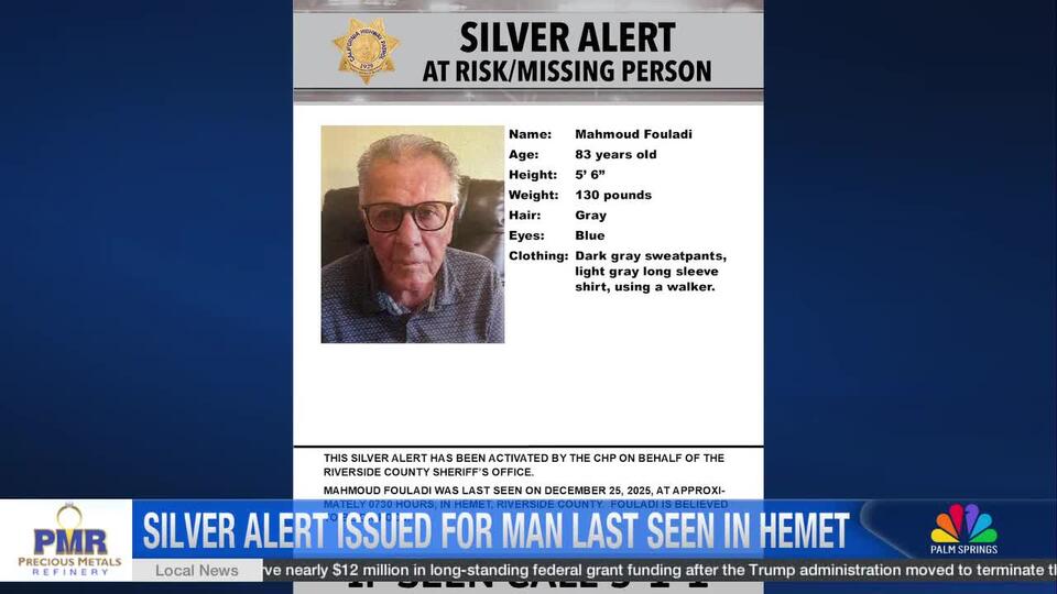 Silver Alert Issued for Missing Man Last Seen in Hemet - NewsBreak