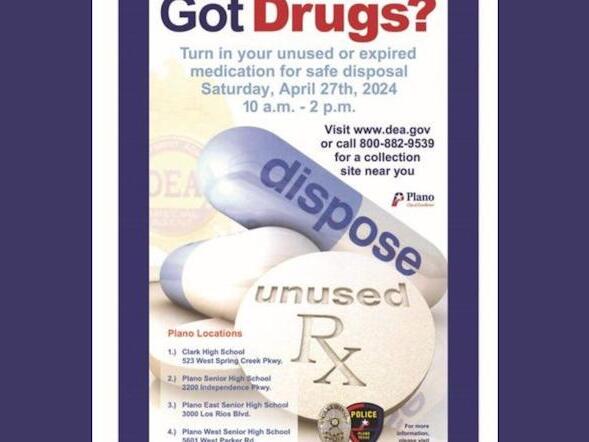 Plano Joins DEA's National Take Back Initiative with Local Prescription ...