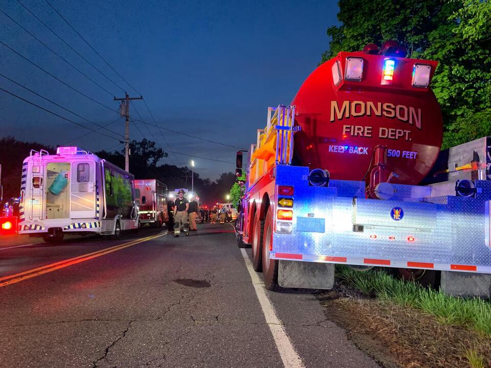 Monson house fire injures 4 people - NewsBreak