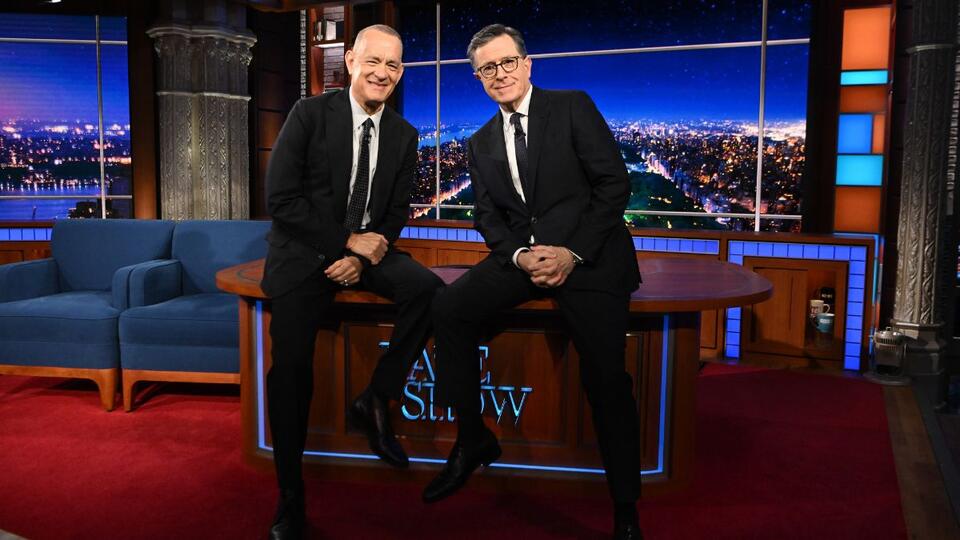 Tom Hanks Jokes Stephen Colbert Will Write a New Résumé Post-Late Show ...