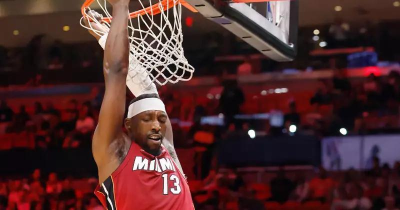 Bam Adebayo injury update: Heat star goes to the locker room after ...
