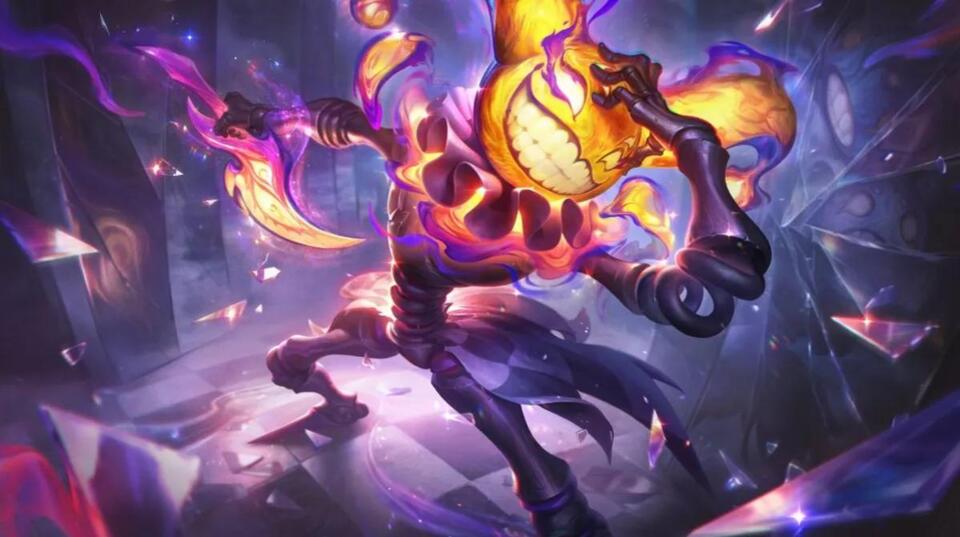 LoL Demoncursed Vayne and Prestige Pandemonium Shaco skins: Splash arts ...