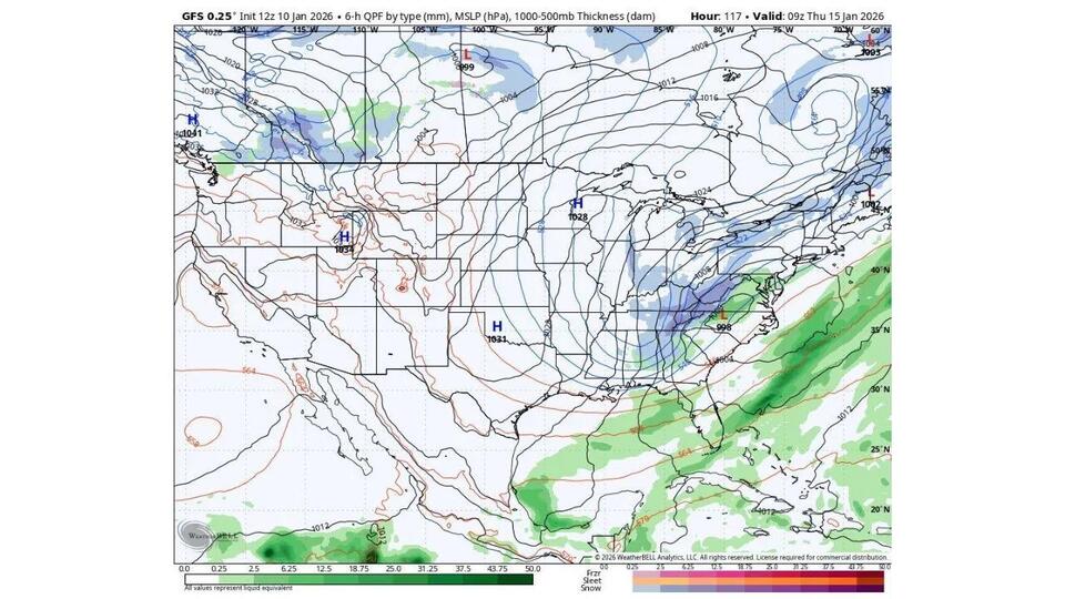 Mississippi, Alabama, Georgia, and North Carolina Enter Late-January ...