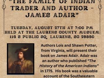 Laurens County Museum hosting lecture on Indian Trader James Adair
