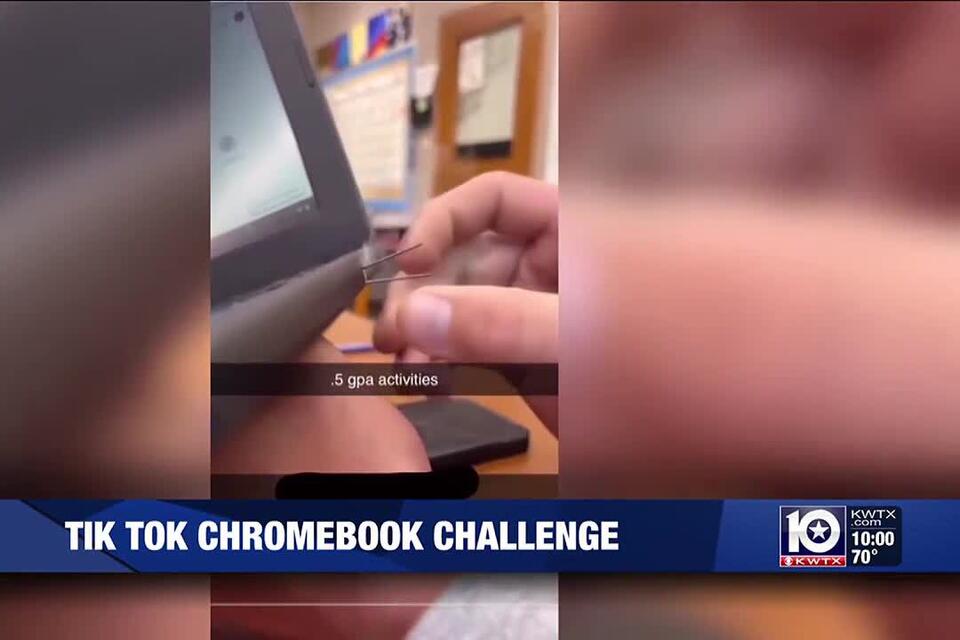 Fiery Chromebook Tik Tok challenge prompts warning from central Texas ...