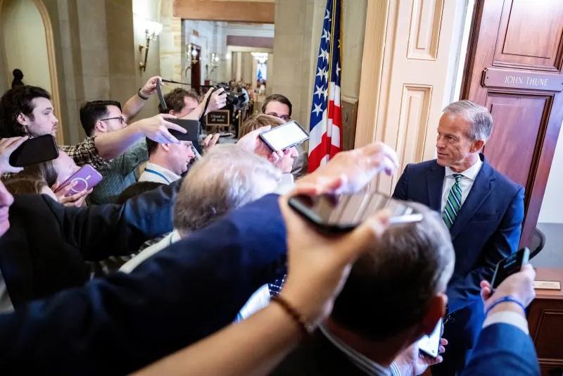 'Not going to cave': Dems double down as Congress leaves for break ...