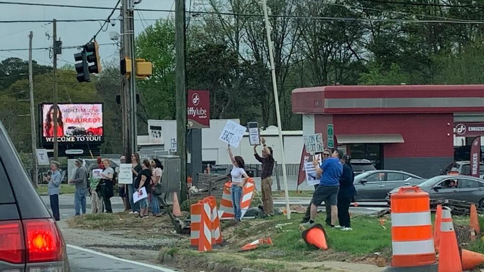 Anti-Elon Musk, 'Tesla Takedown' protests across Georgia - NewsBreak