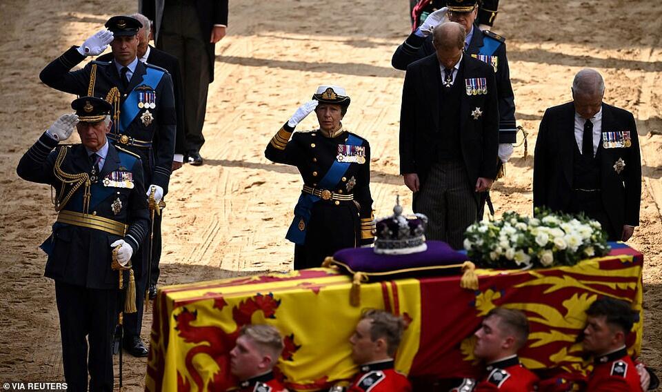 Stripped of their titles: The moment Prince Andrew and Harry stare at ...