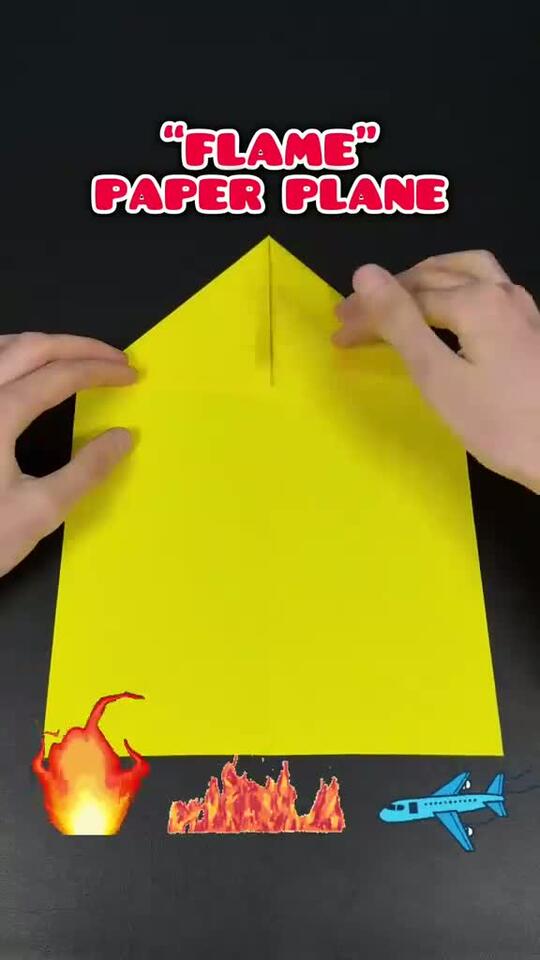 Best Easy Paper Airplane That Fly Far Tutorial Flame #paperplane # ...