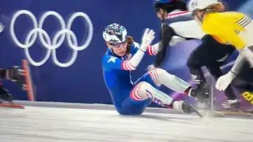 American's Dangerous Fall on Ice Raises Concern at Olympic Speed ...