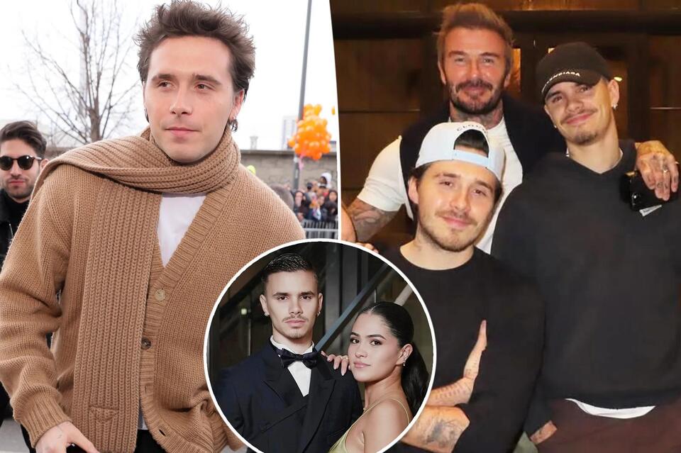Brooklyn Beckham skips dad David’s starry 50th birthday party as family ...