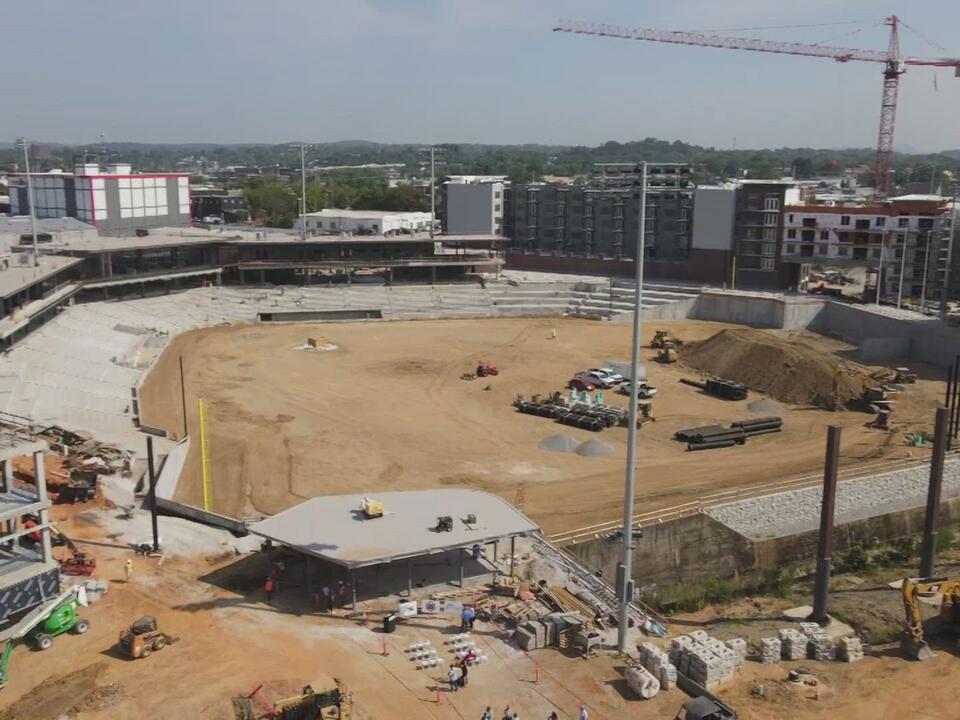 Here's a look at downtown Knoxville's new stadium, Covenant Health Park