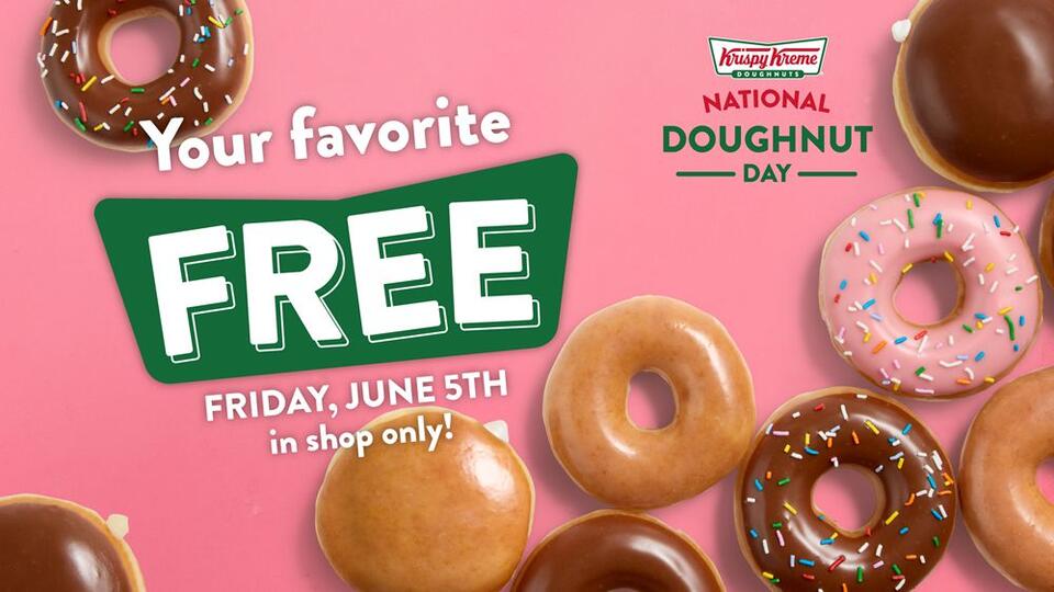Krispy Kreme Celebrates National Doughnut Day with Free Doughnut ...