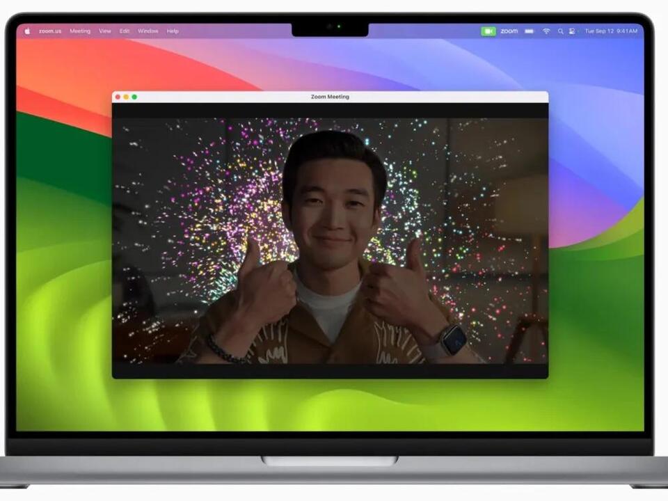 macOS Sonoma: How to control reaction effects with hand gestures macOS Sonoma: How to control reaction effects with hand gestures