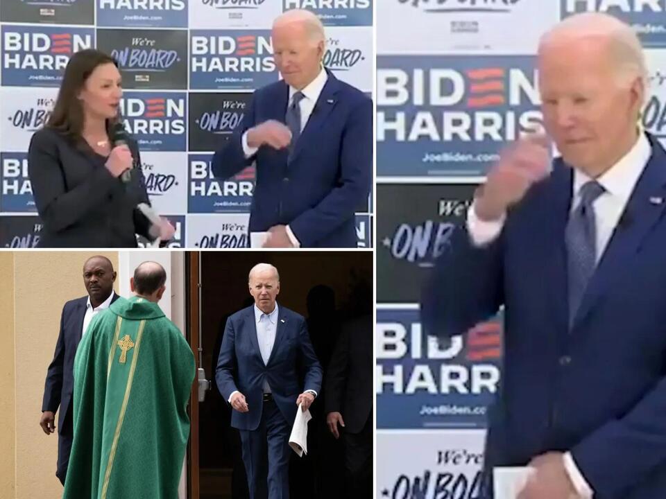 Biden makes Catholic sign of the cross during Democrat’s pro-abortion ...