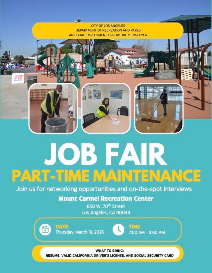 Job fair at Mount Carmel Recreation Center March 19 - NewsBreak